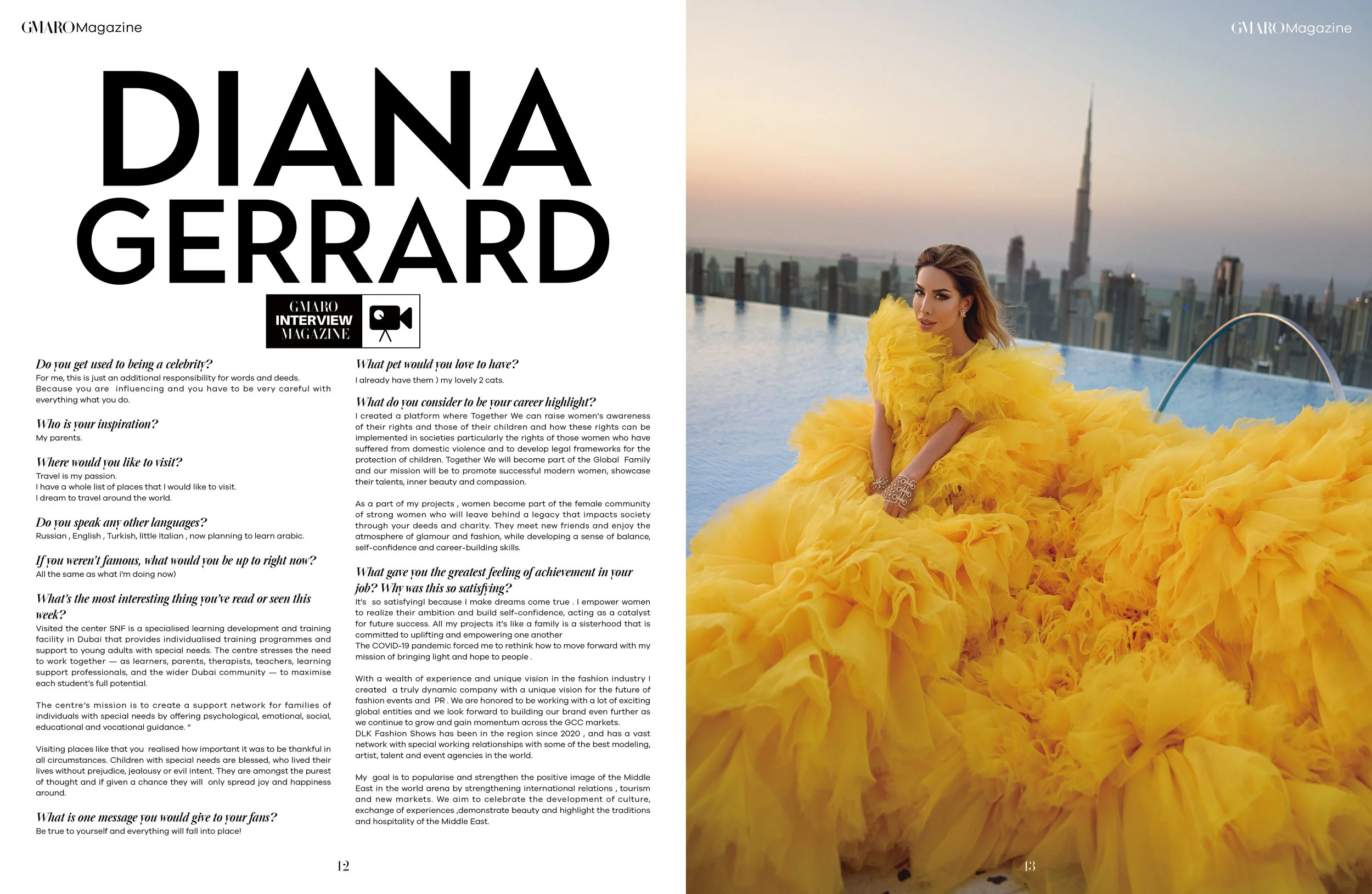 DIANA GERRARD — GMARO Magazine | Fashion | Beauty | Art