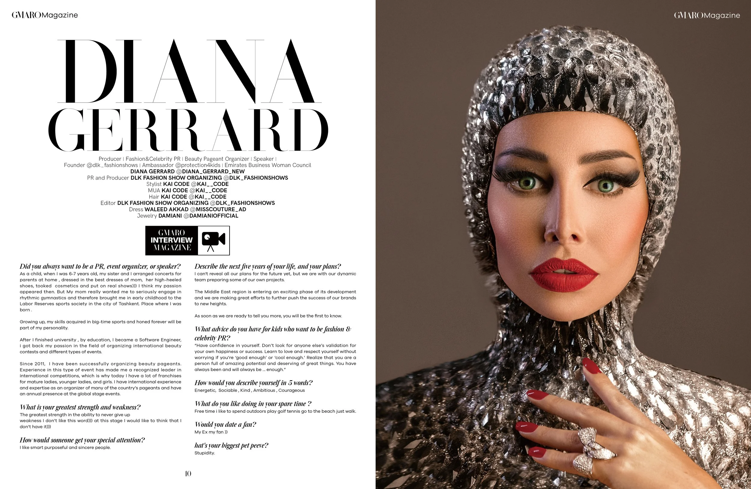 DIANA GERRARD — GMARO Magazine | Fashion | Beauty | Art