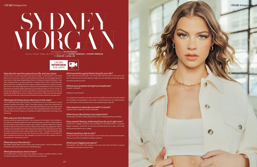 SYDNEY MORGAN — GMARO Magazine | Fashion | Beauty | Art