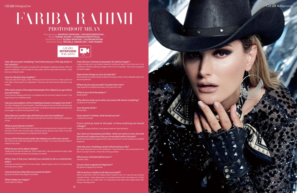FARIBA RAHIMI — GMARO Magazine | Fashion | Beauty | Art