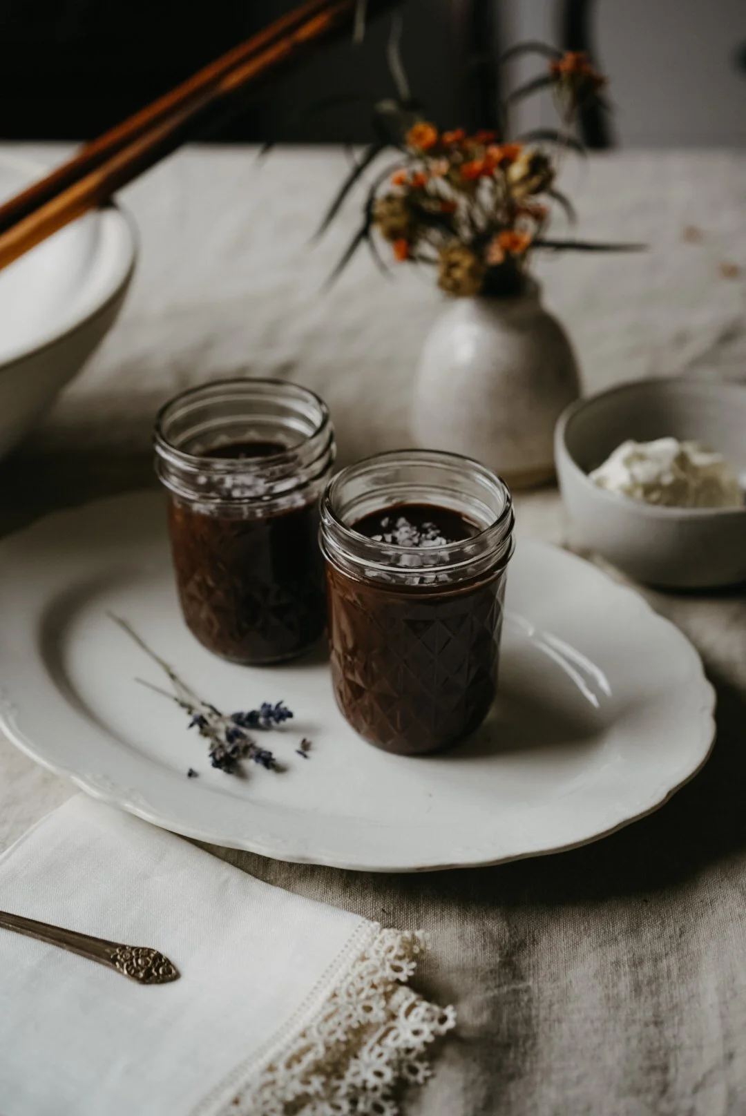 holiday eats | lavender + sea salt chocolate pudding — Alyson Morgan