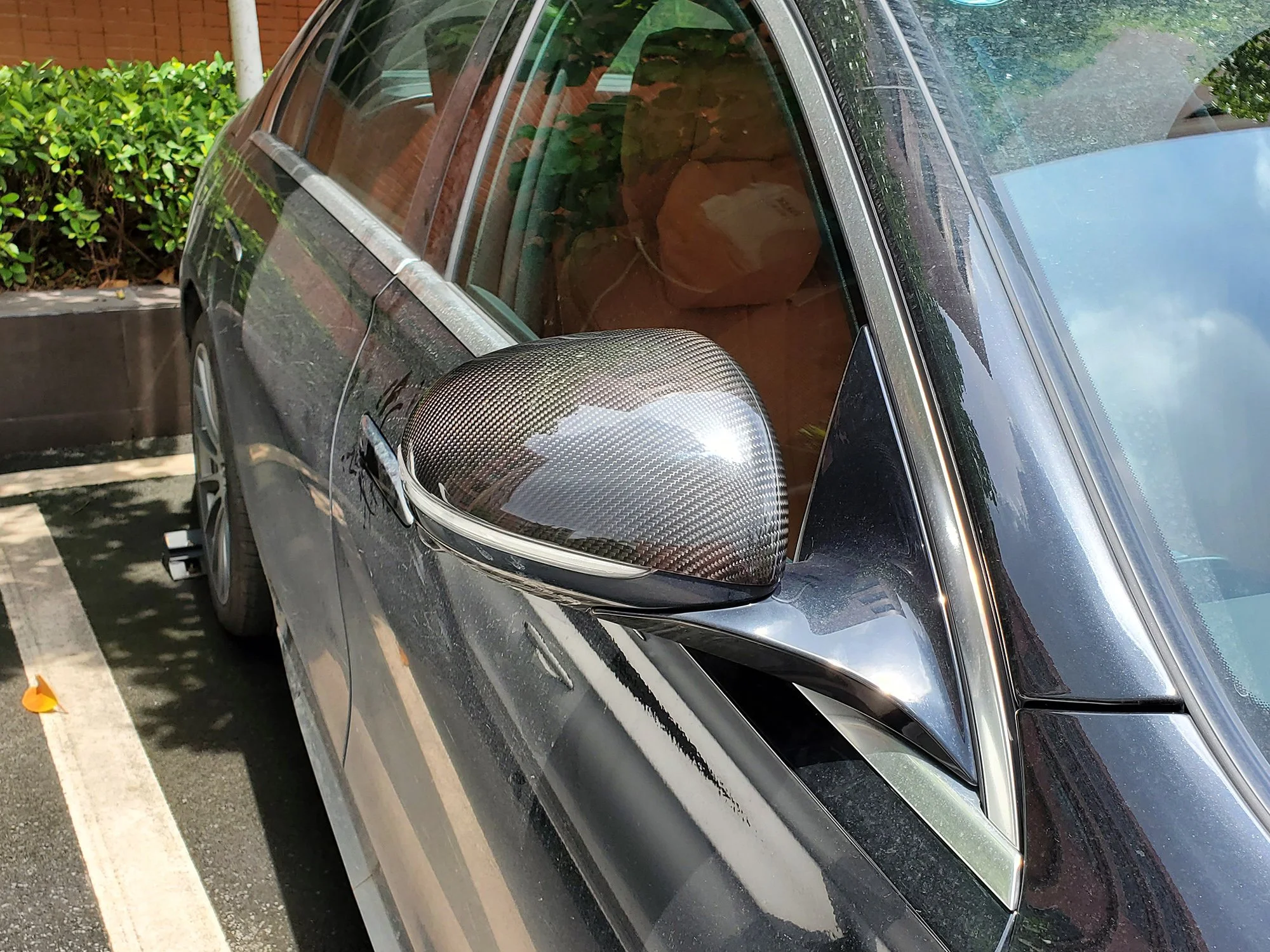 Mercedes W205 / C63 Dry Carbon Replacement Mirror Cover — EzCarbon