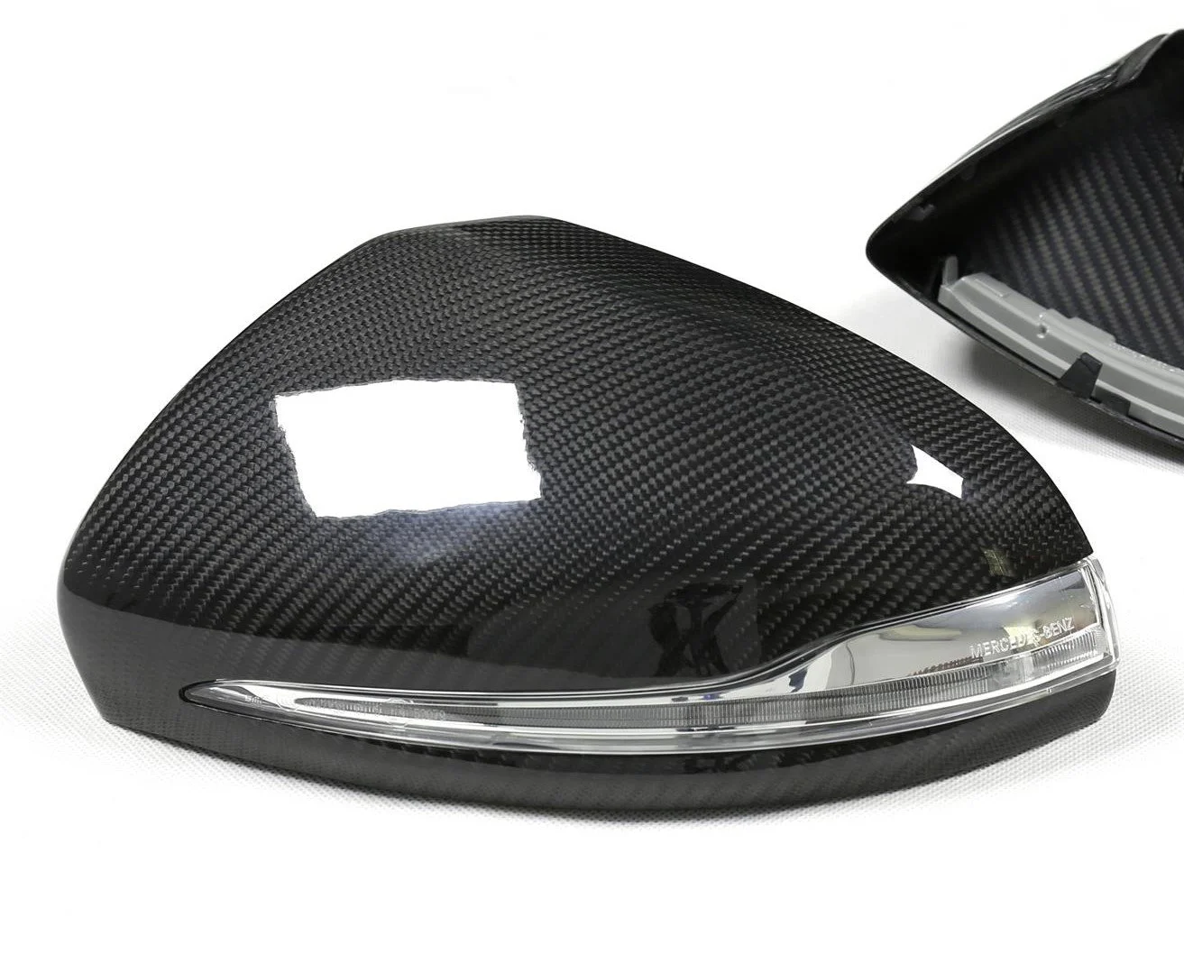 Mercedes W206 / C63 Dry Carbon Replacement Mirror Cover — EzCarbon
