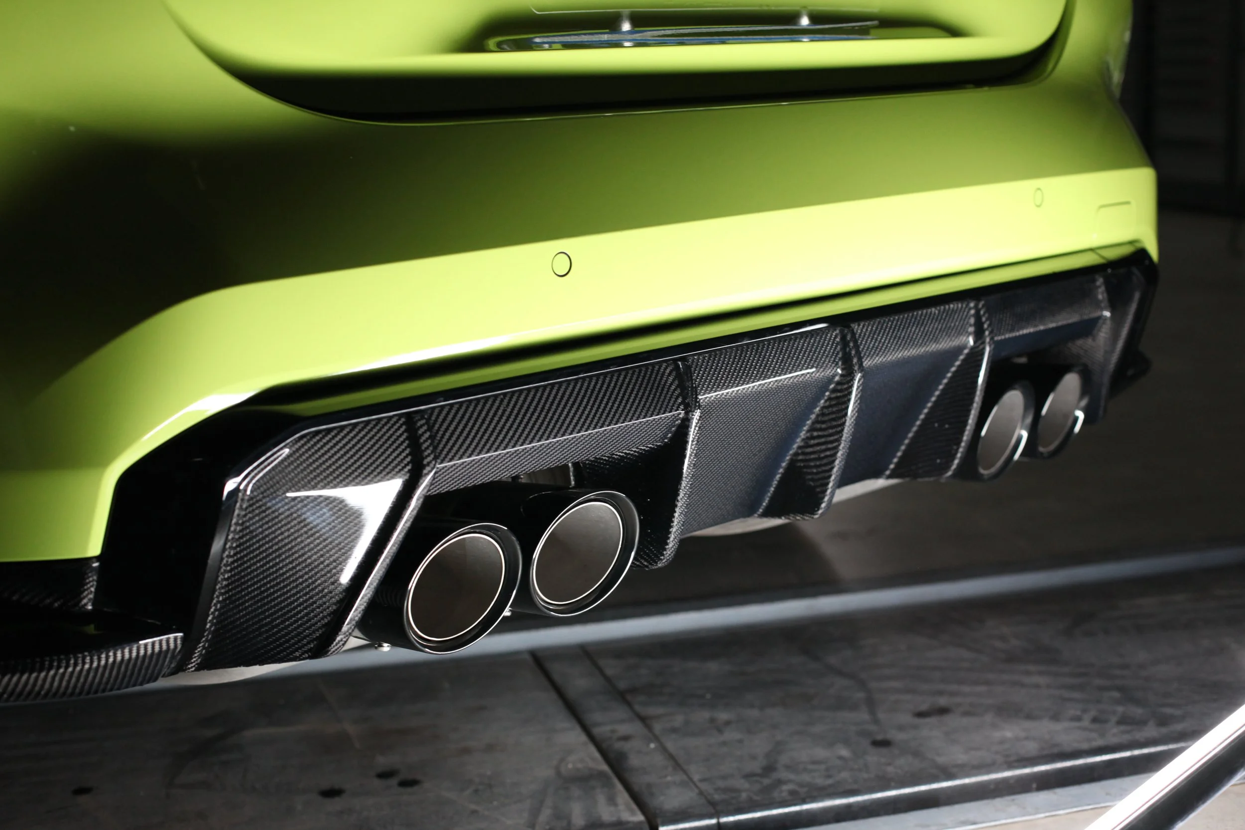 BMW M4 Mp Style Dry carbon fiber Rear Extension — EzCarbon