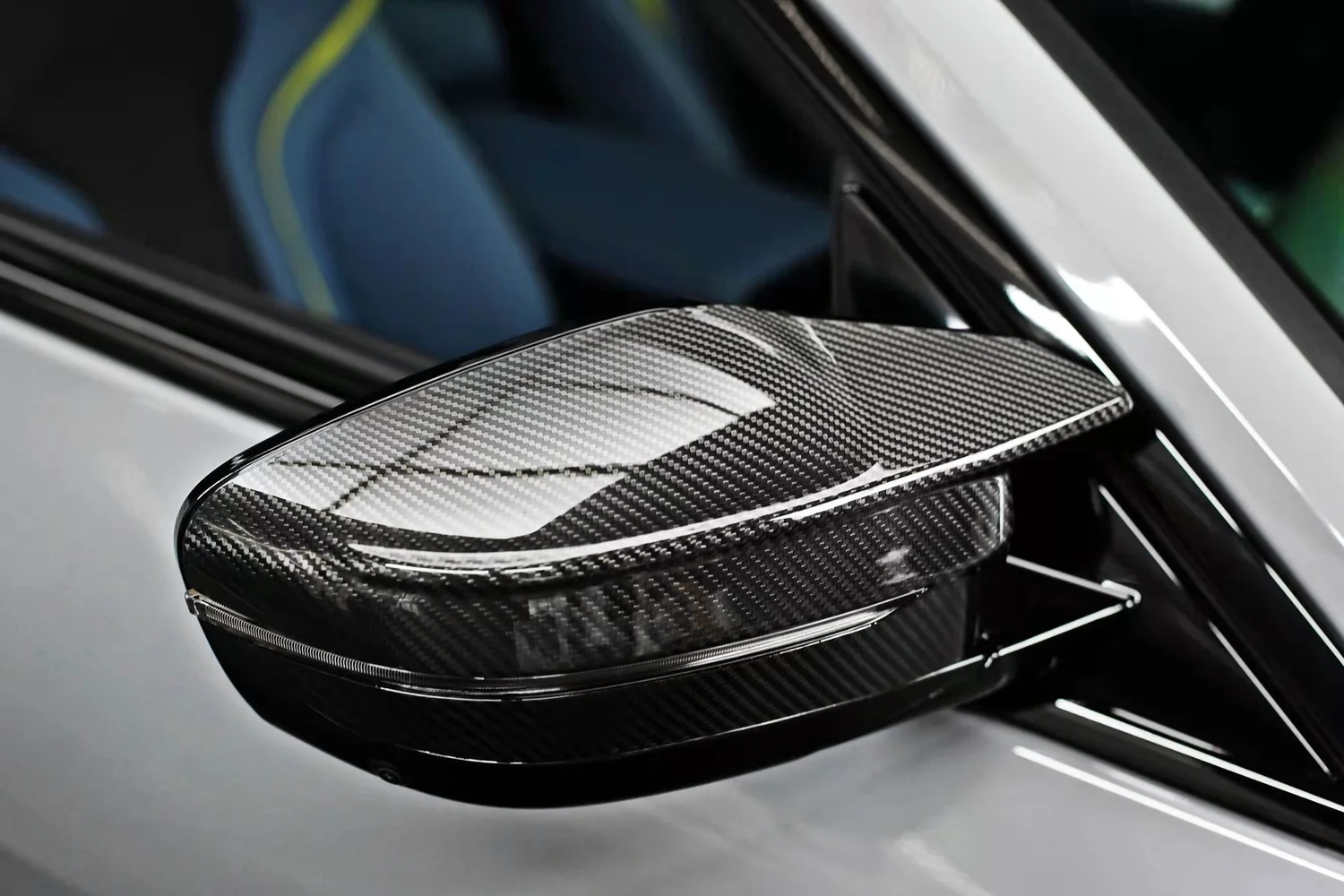 BMW M3 M4 G80 G82 Carbon Fiber Mirror Caps — EzCarbon