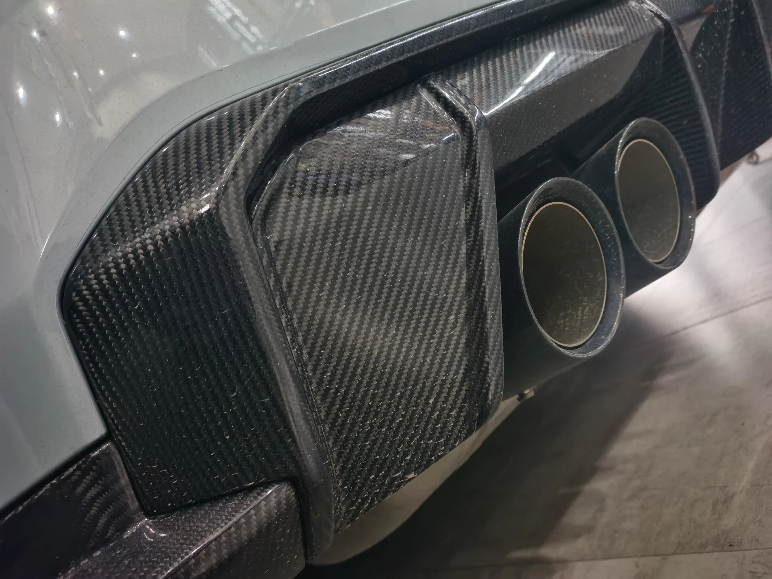 BMW M3 M4 Mp style Dry carbon fiber Diffuser — EzCarbon