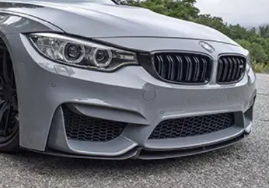 F8X Carbon Fiber P Style Curve Front Lip — EzCarbon