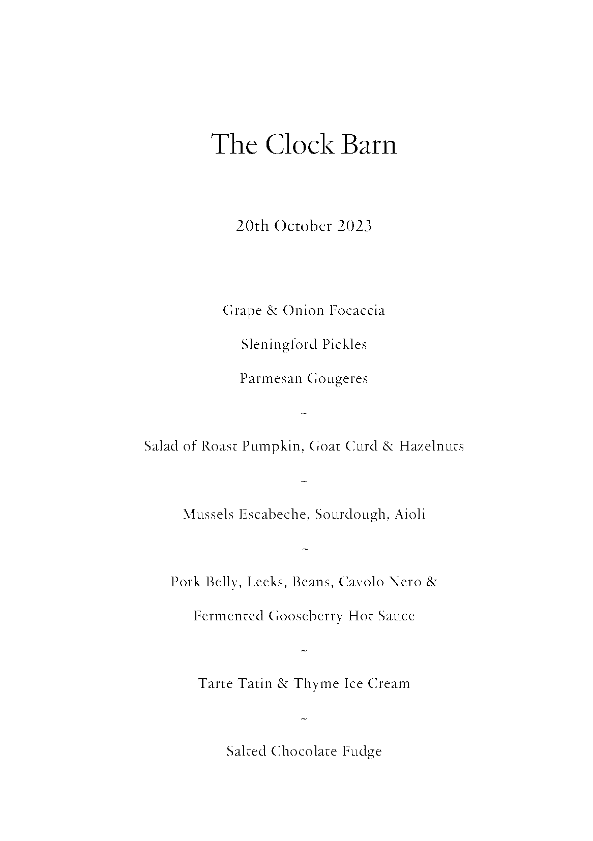 The Clock Barn