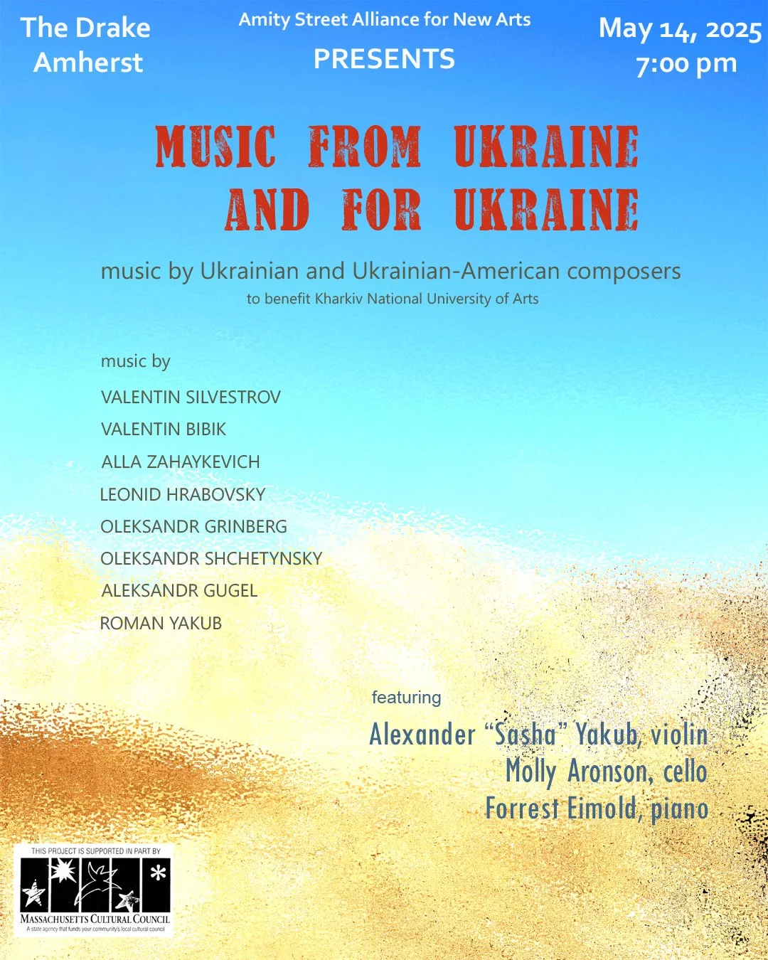 MUSIC FROM UKRAINE AND FOR UKRAINE — The Drake Amherst