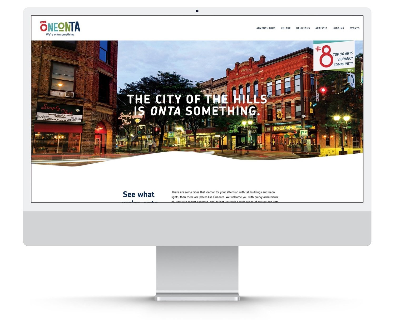 City of Oneonta — Trampoline Design | Award Winning Women-Owned Agency