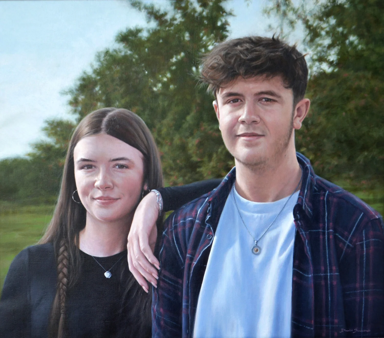Brother and sister portrait unveiled — David Sandell | Artist