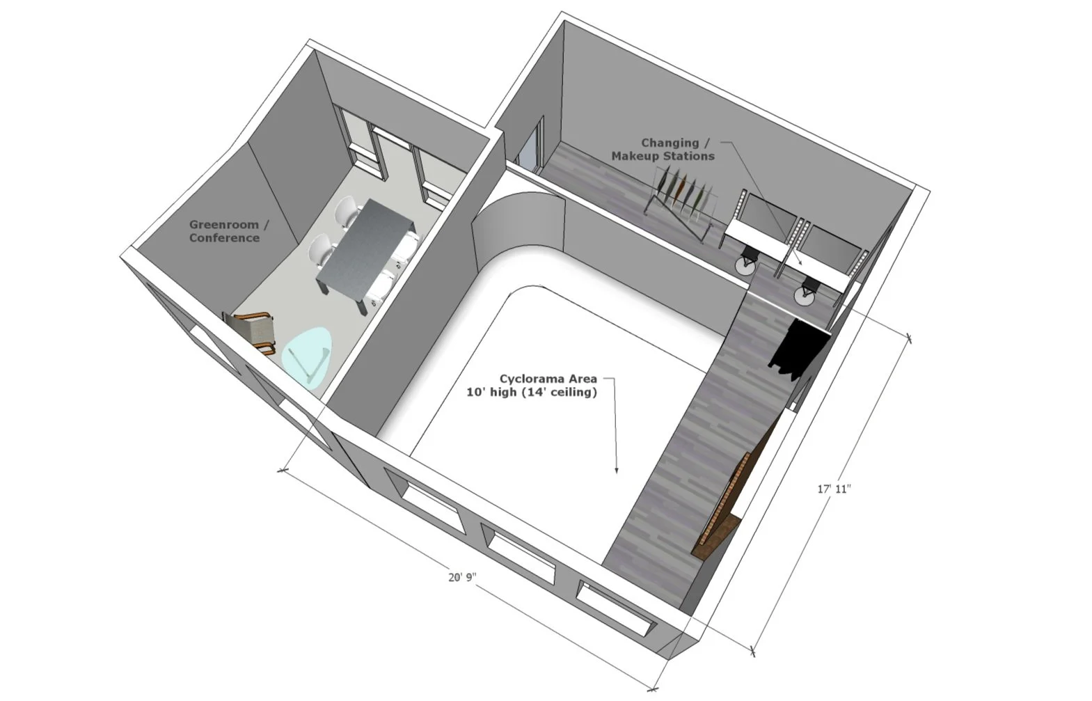 Cyclorama Studio - Photo and Video Rental Studio -SOMERVILLE STUDIOS