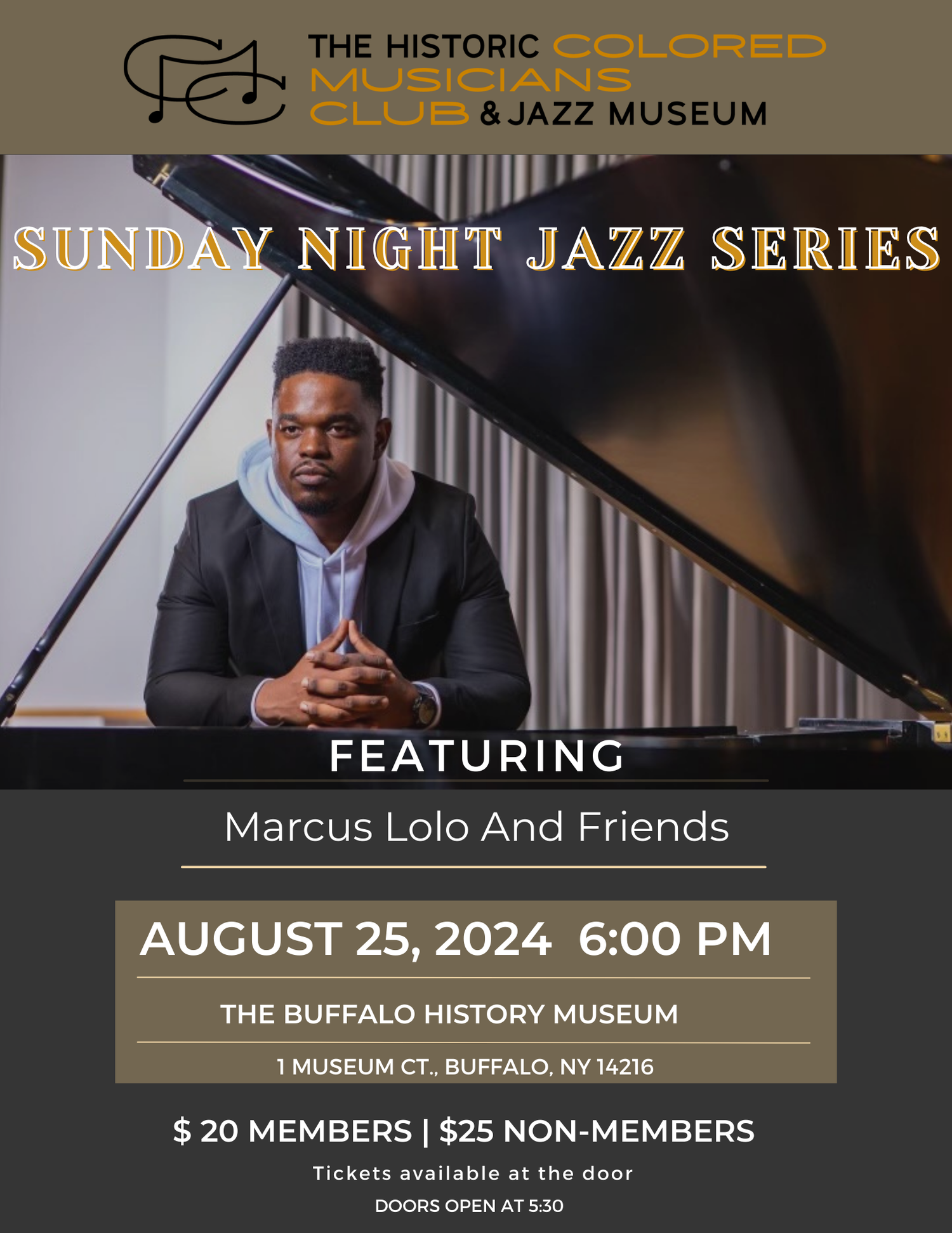 Music Events — The Colored Musicians Club & Jazz Museum
