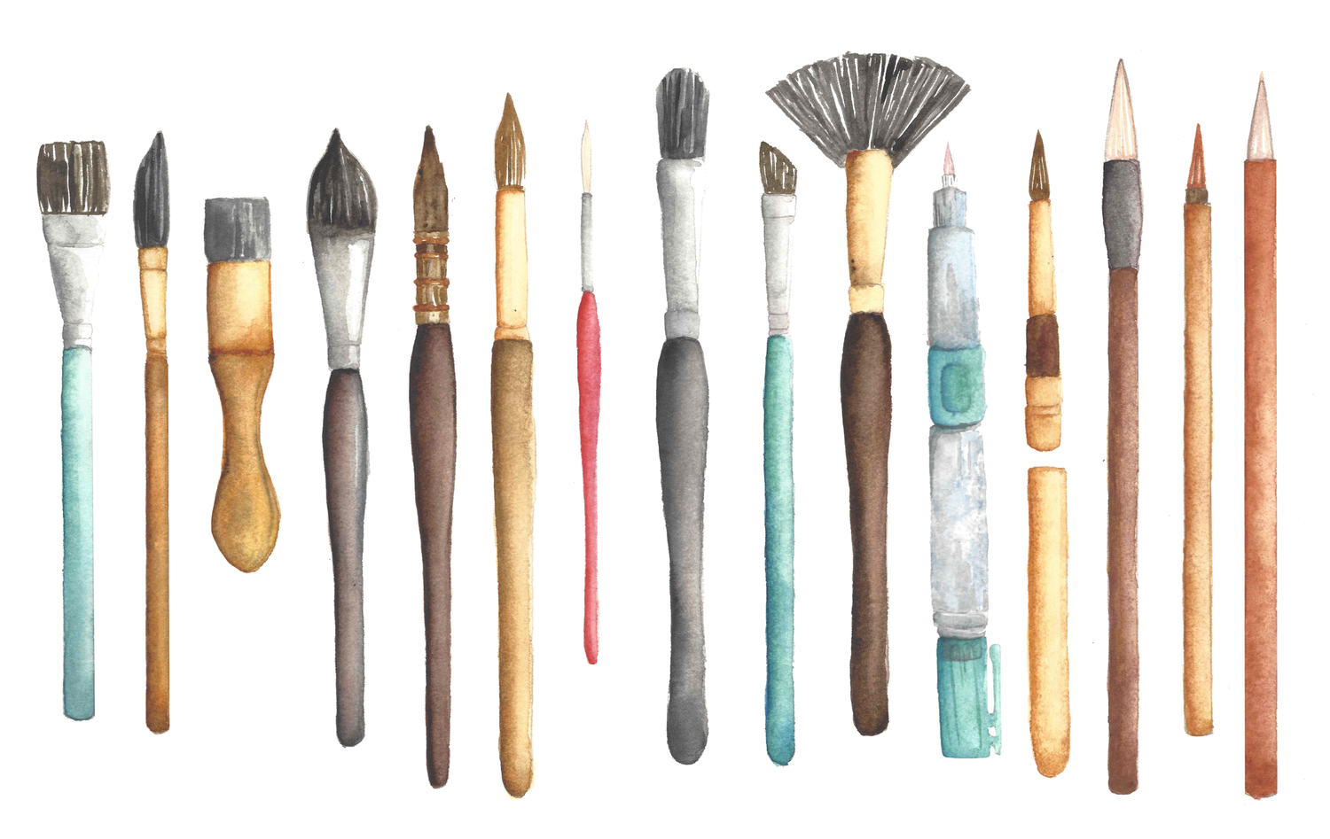 Ten Tips for Using Watercolor Paint Brushes! — Draw Daily