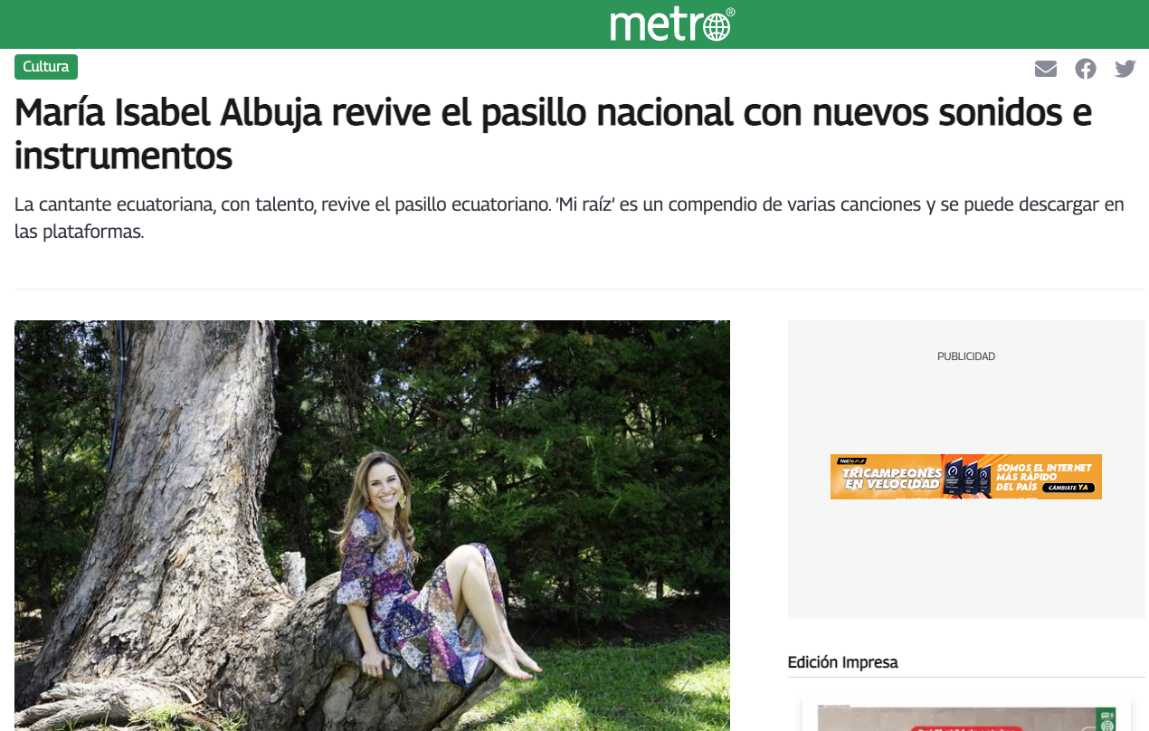 María Isabel Albuja - Soprano Ecuatoriana — Maria Isabel Albuja