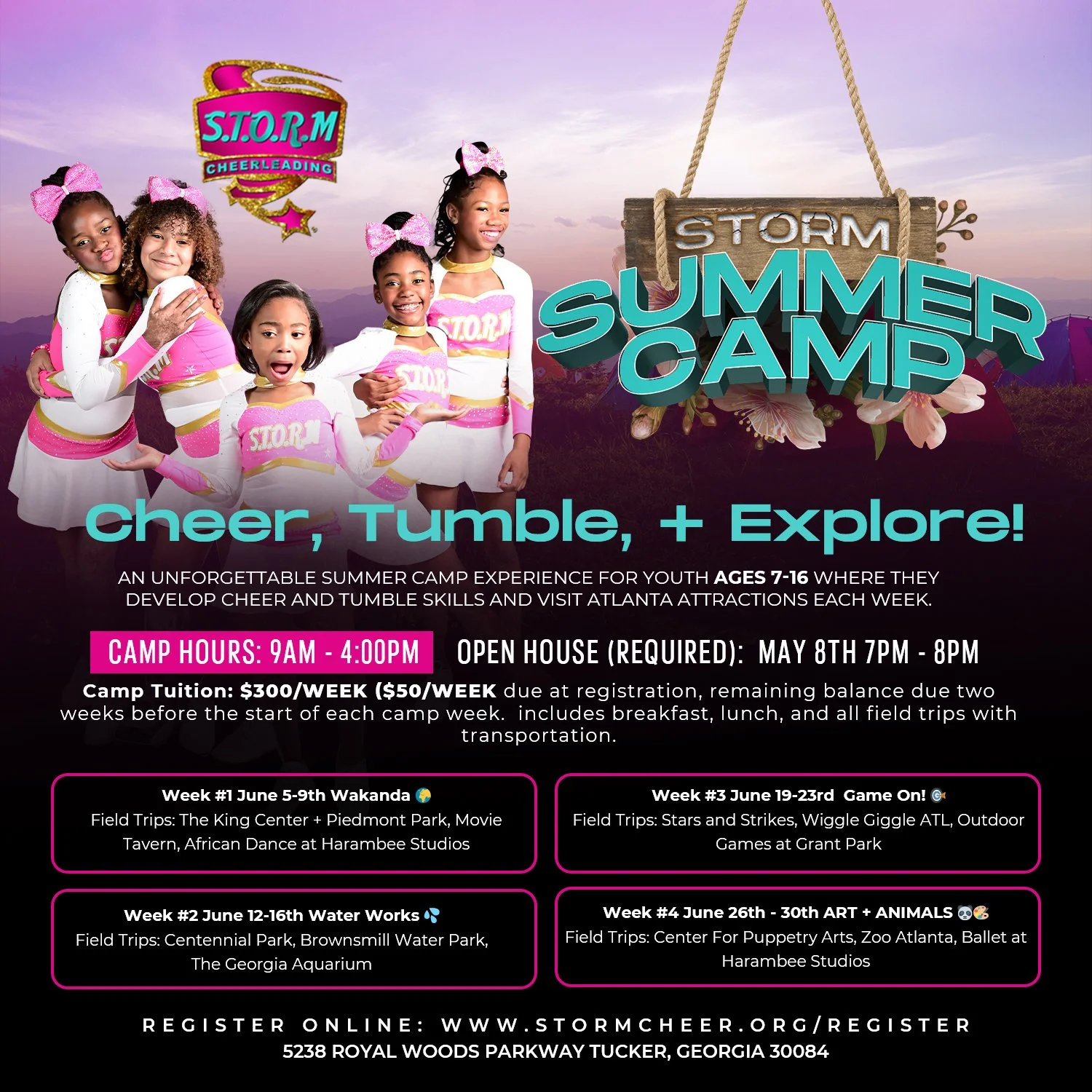 Cheerleading Camp Flyer