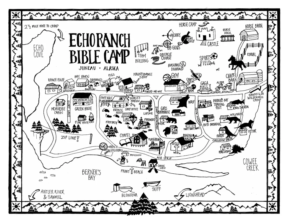 Map & Facilities — Echo Ranch Bible Camp