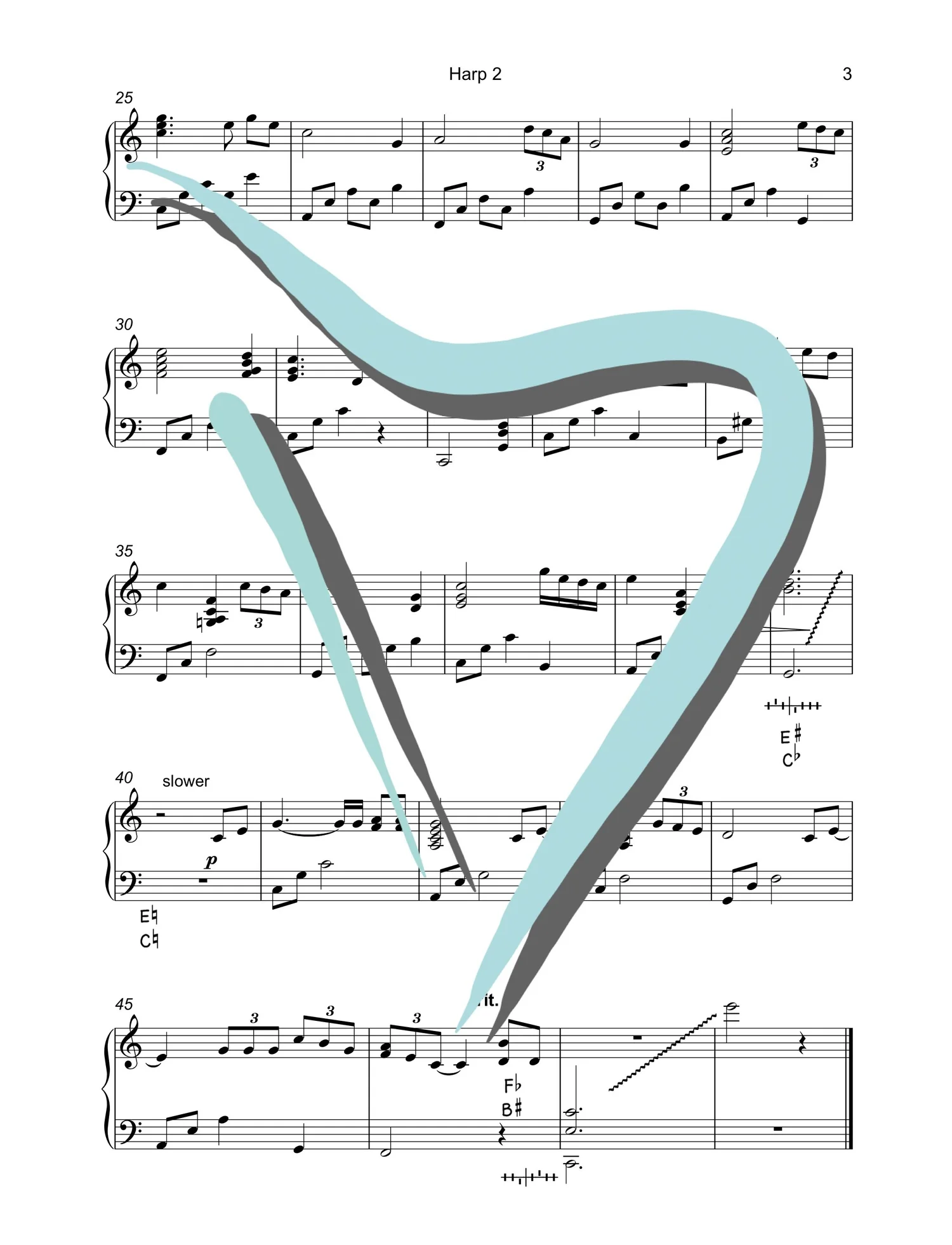 Dr. KaffeePeck, Harpist.