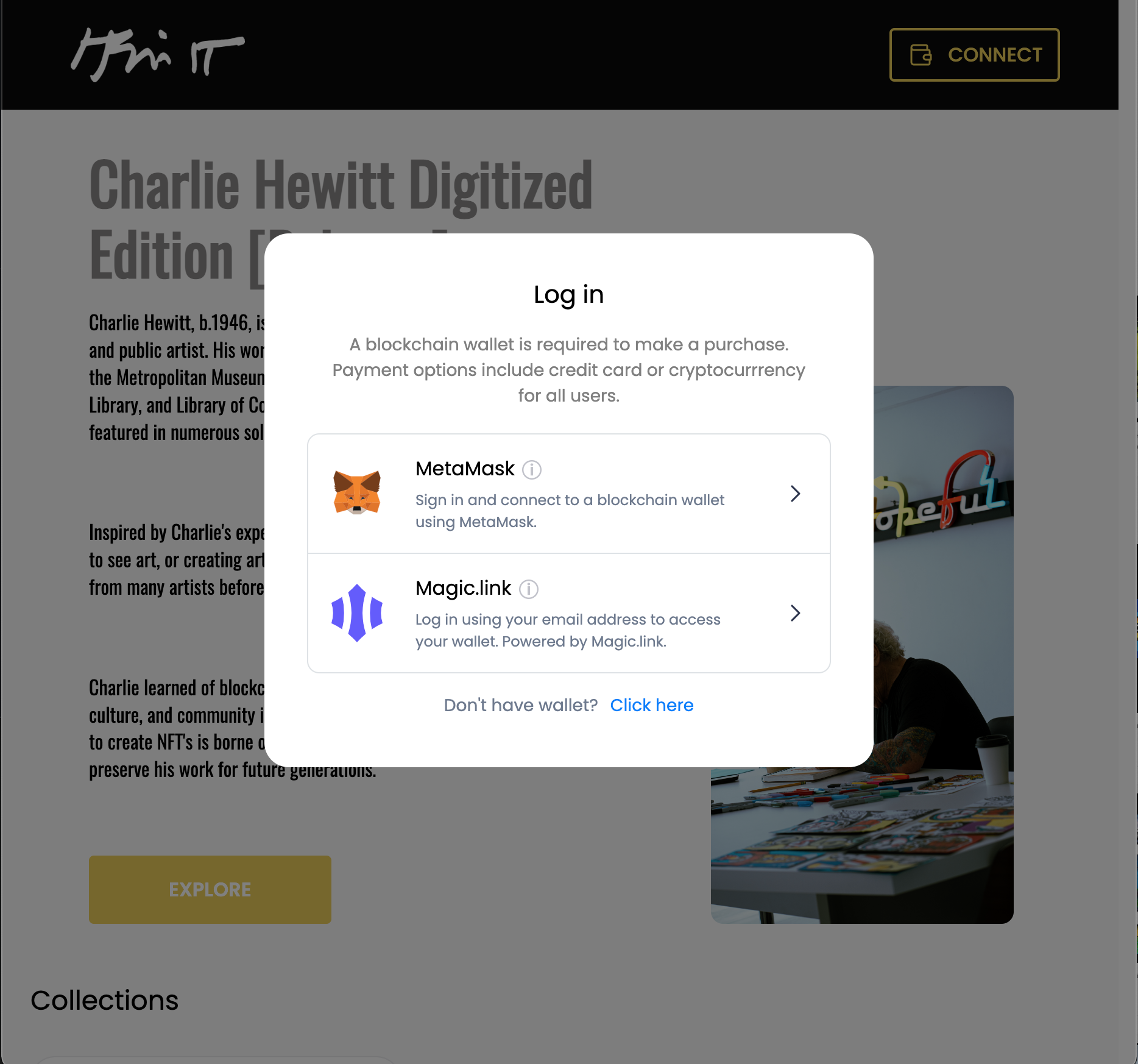 Claim Airdrop Reward — Charlie Hewitt Studio