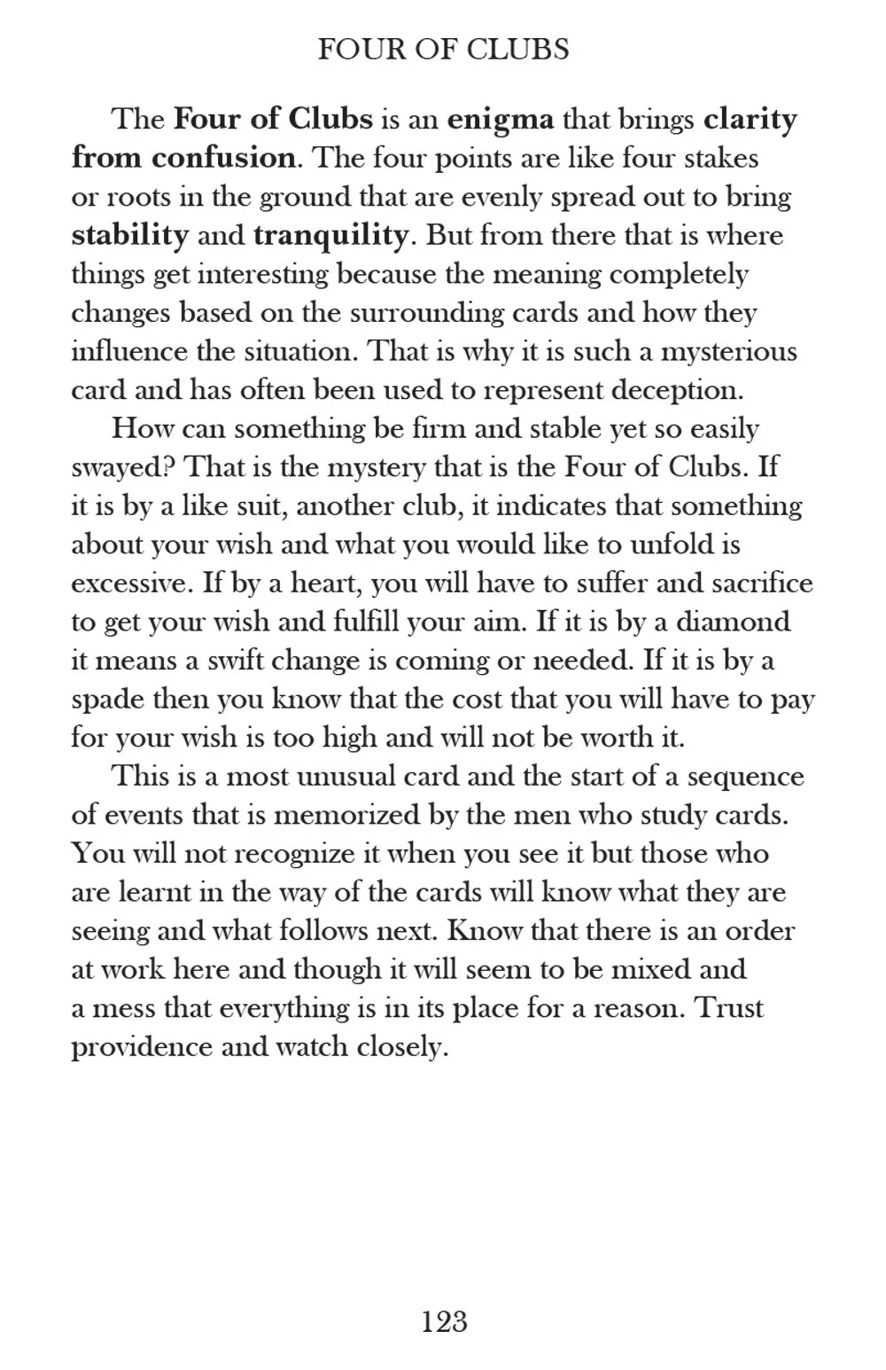 The True Meaning of The Four of Clubs — Mahdi The Magician