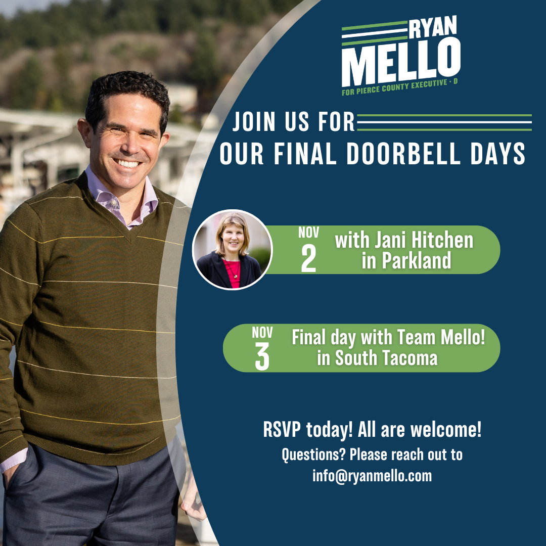 Events — Ryan Mello for Pierce County Executive