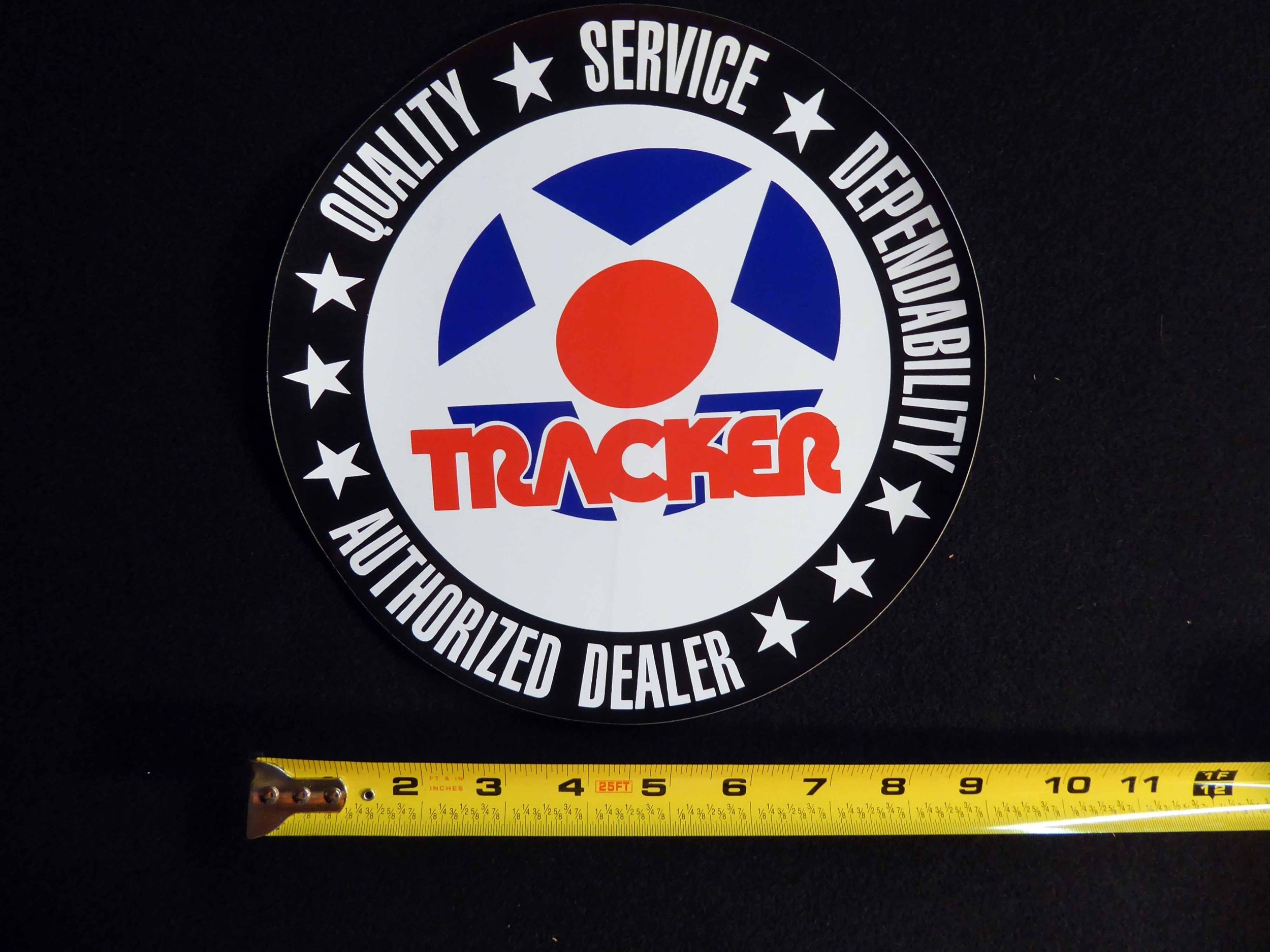 Vintage Authorized Dealer Sticker Tracker History