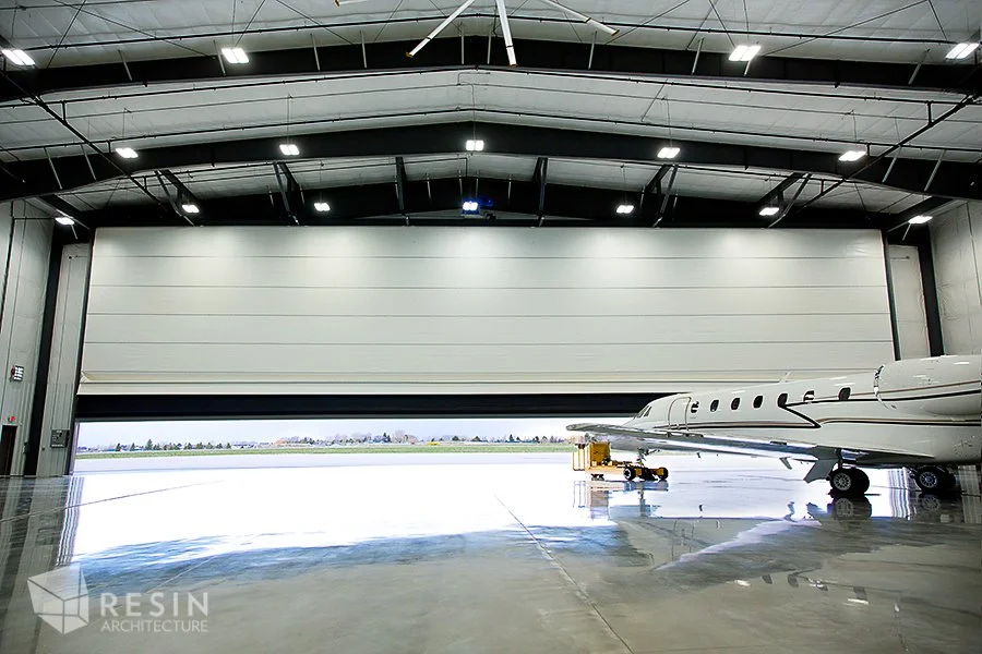 Stone Airplane Hangar | Idaho Falls, ID — Resin Architecture, Award ...