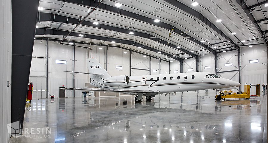 Stone Airplane Hangar | Idaho Falls, ID — Resin Architecture, Award ...