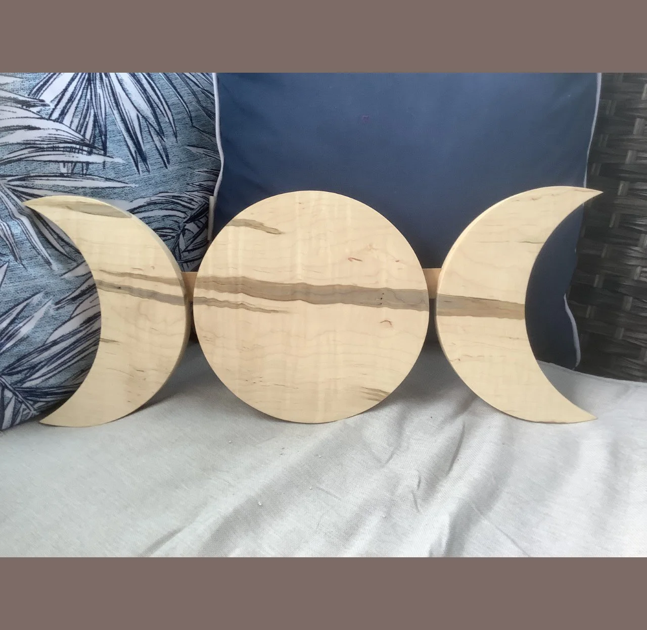 Triple Moon Wall plaque — Woodchip Witch