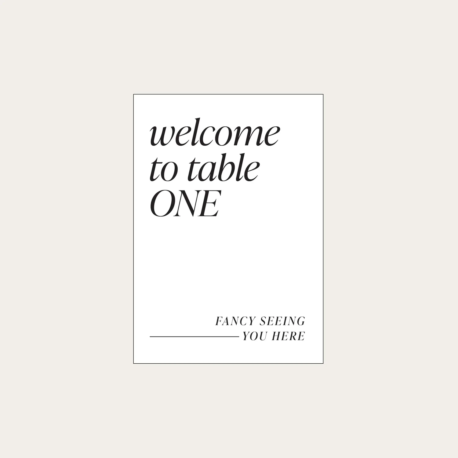 Table Numbers — Designs to Adore
