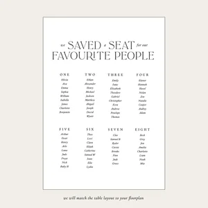 Seating Chart — Designs to Adore