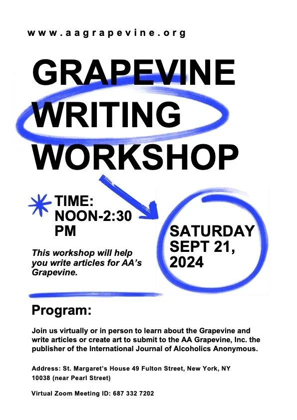 Grapevine Writing Workshop (Hybrid) — Manhattan General Service