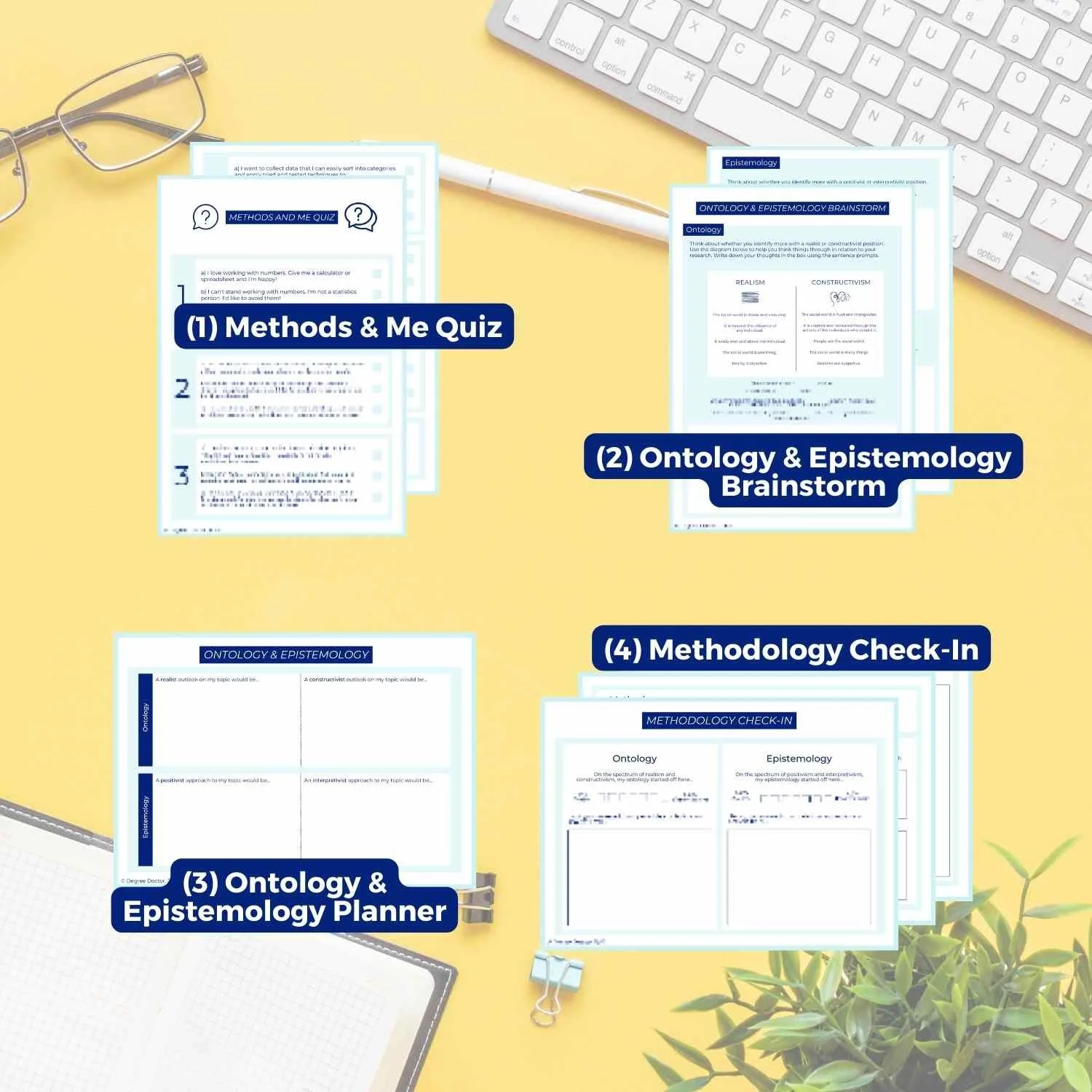 Methodology & Findings Dissertation PDF Planner Pack — Degree Doctor®