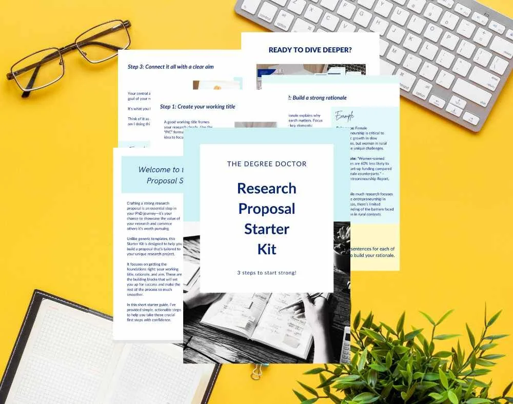 Writing a PhD research proposal — Degree Doctor®