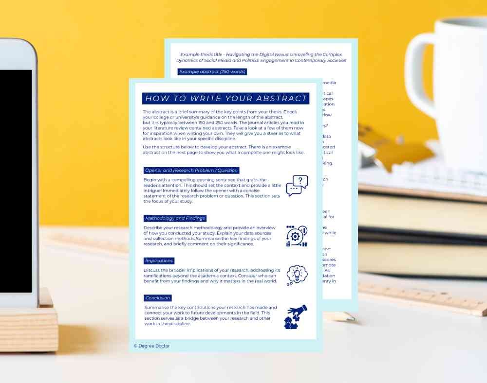 Abstract Cheat Sheet — Degree Doctor®