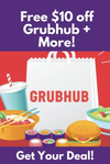 Free Food! $10 off $20 Grubhub — SavingsMania