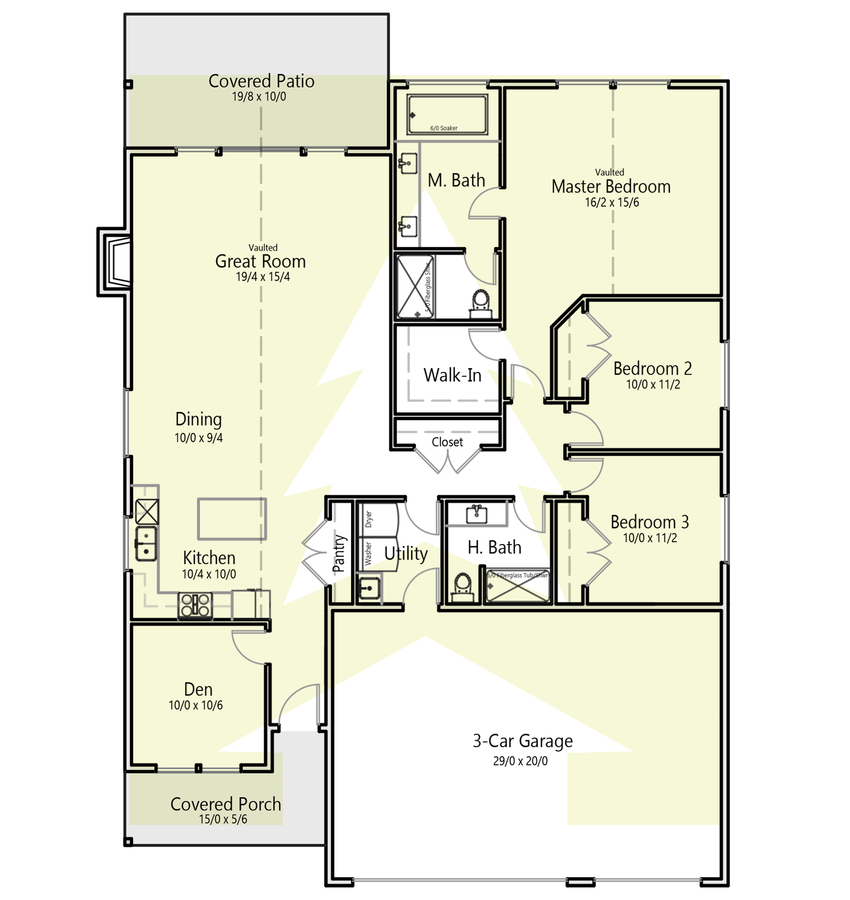 The Leisure Floor Plan — Cedar Ridge Homes