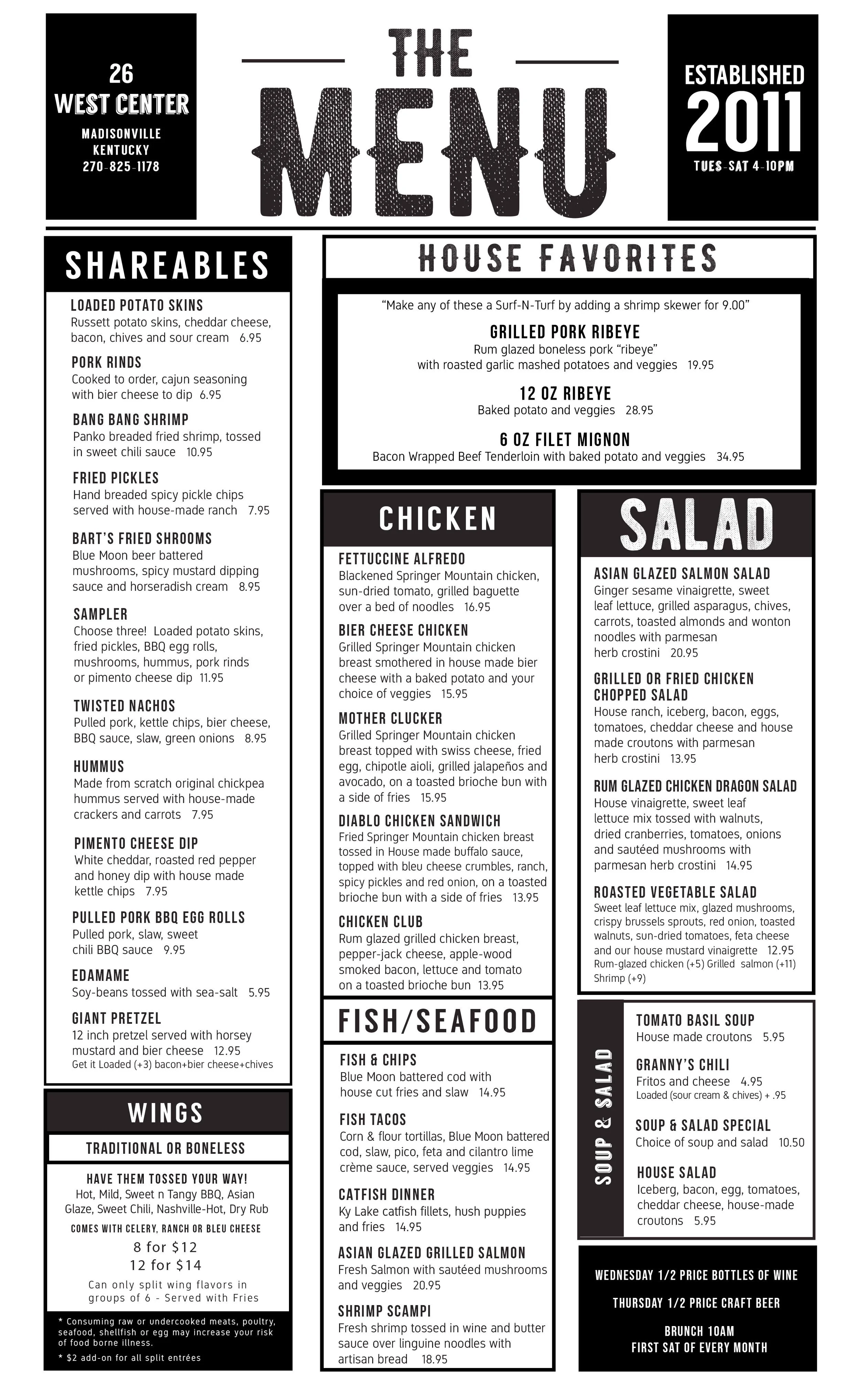 Menu — THE CROWDED HOUSE