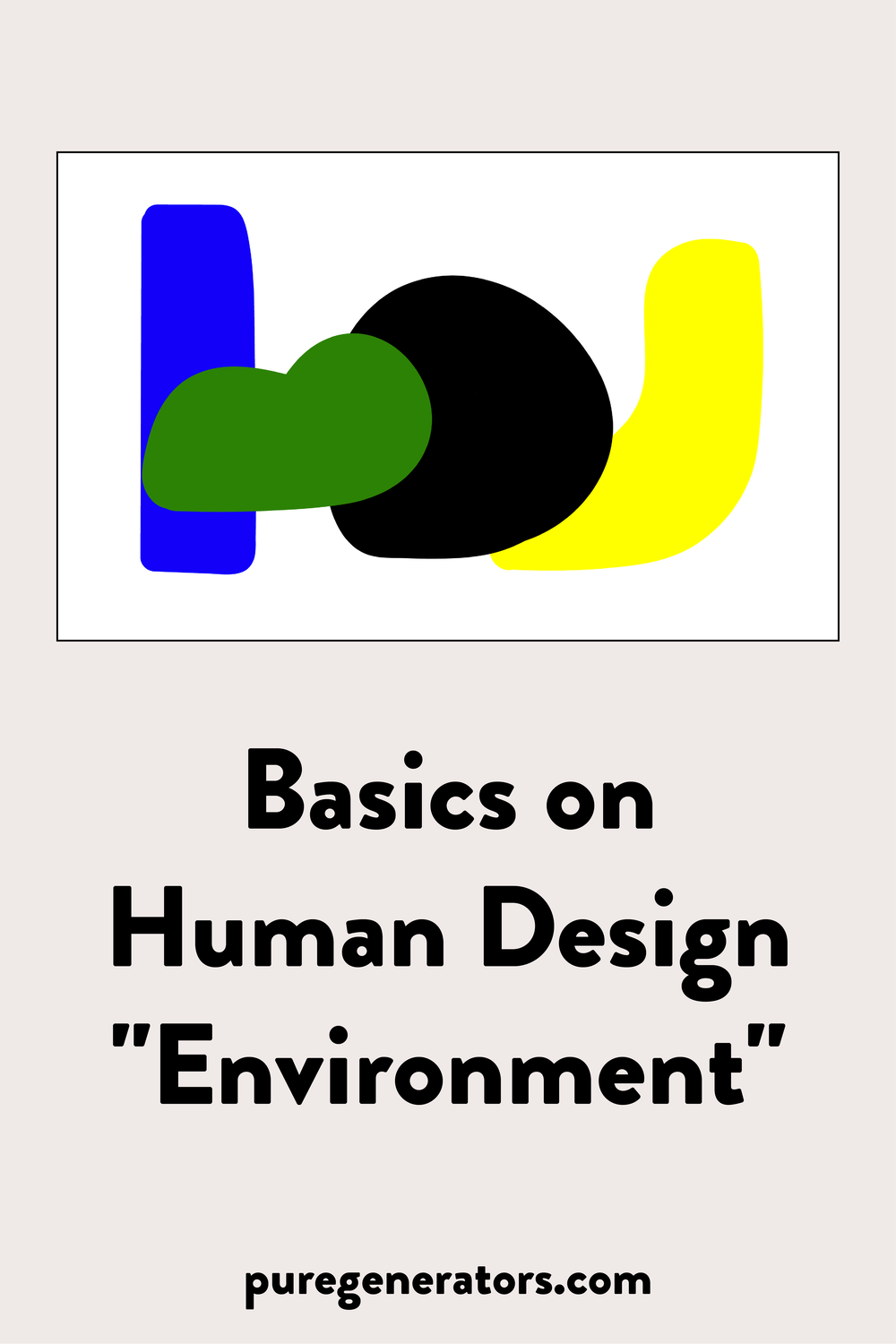 Basics on Human Design "Environment" — Pure Generators