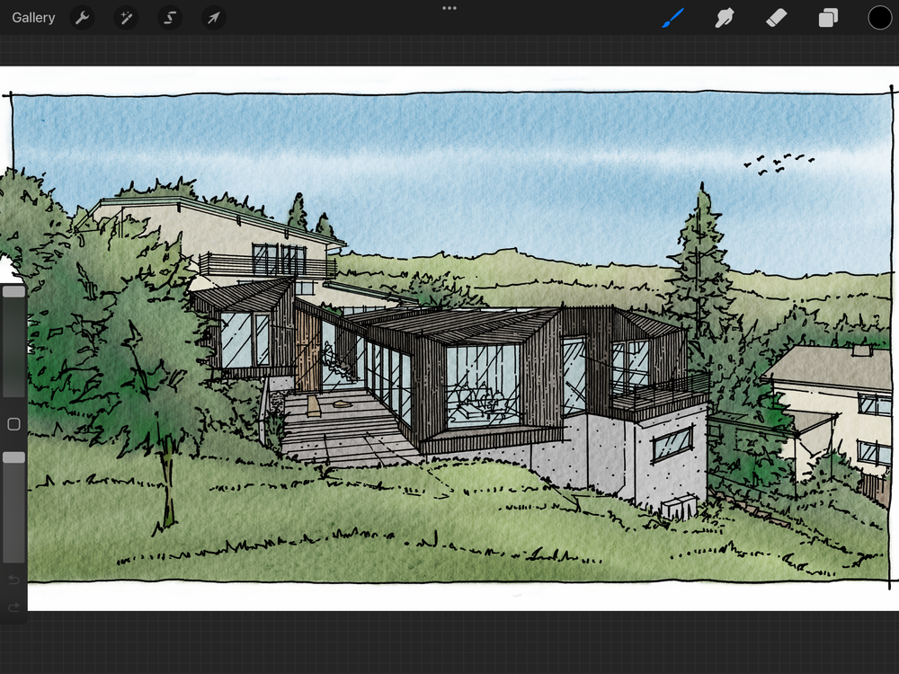 Procreate Masterclass iPad Drawing Course for Architects — DRAW WITH GAO