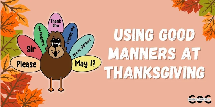 Thanksgiving Name Tags With Manners Monkey — Characters of Character ...