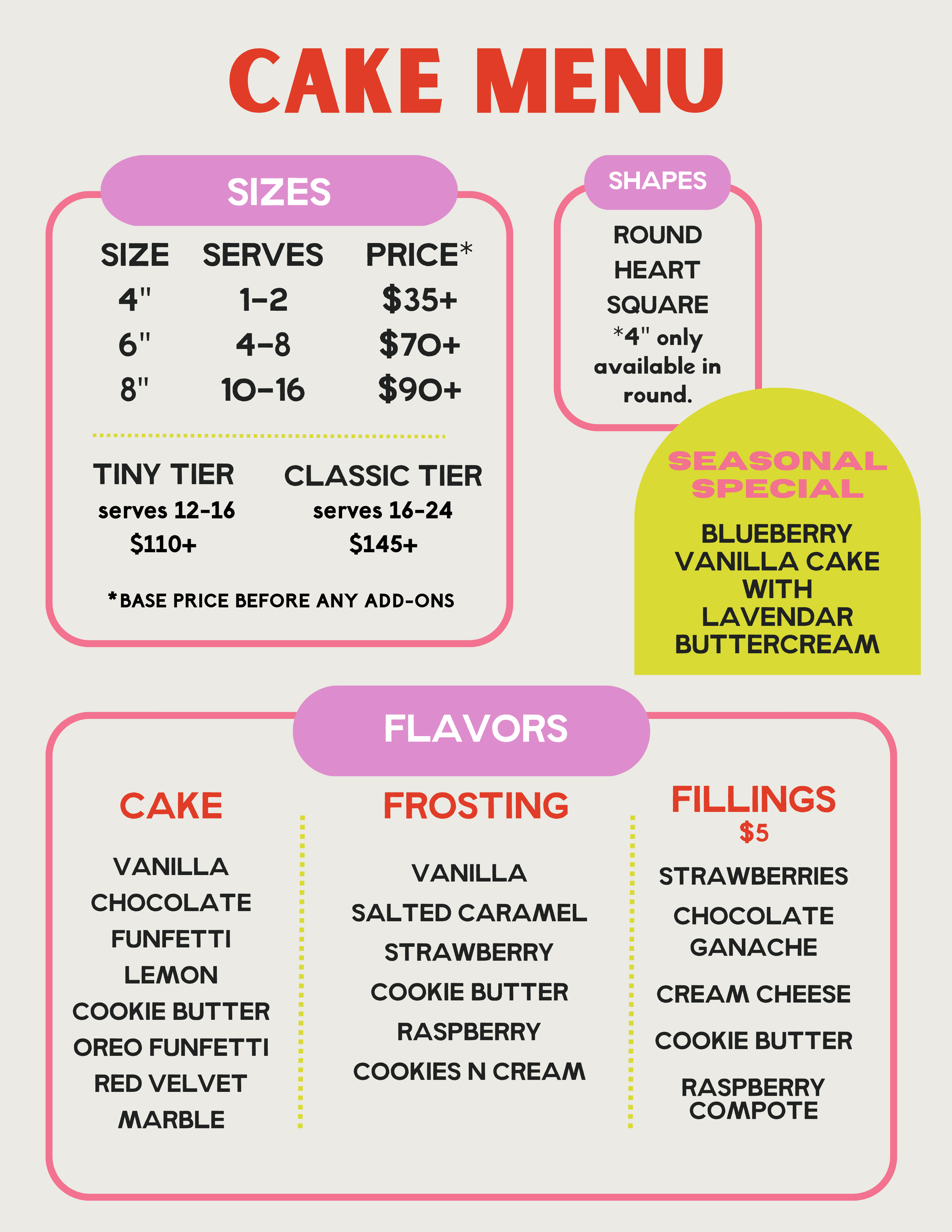 MENU — Golden Moon