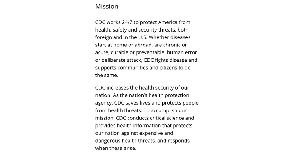 CDC Principles to Avoid Wrong-Speak — THE MALONE INSTITUTE