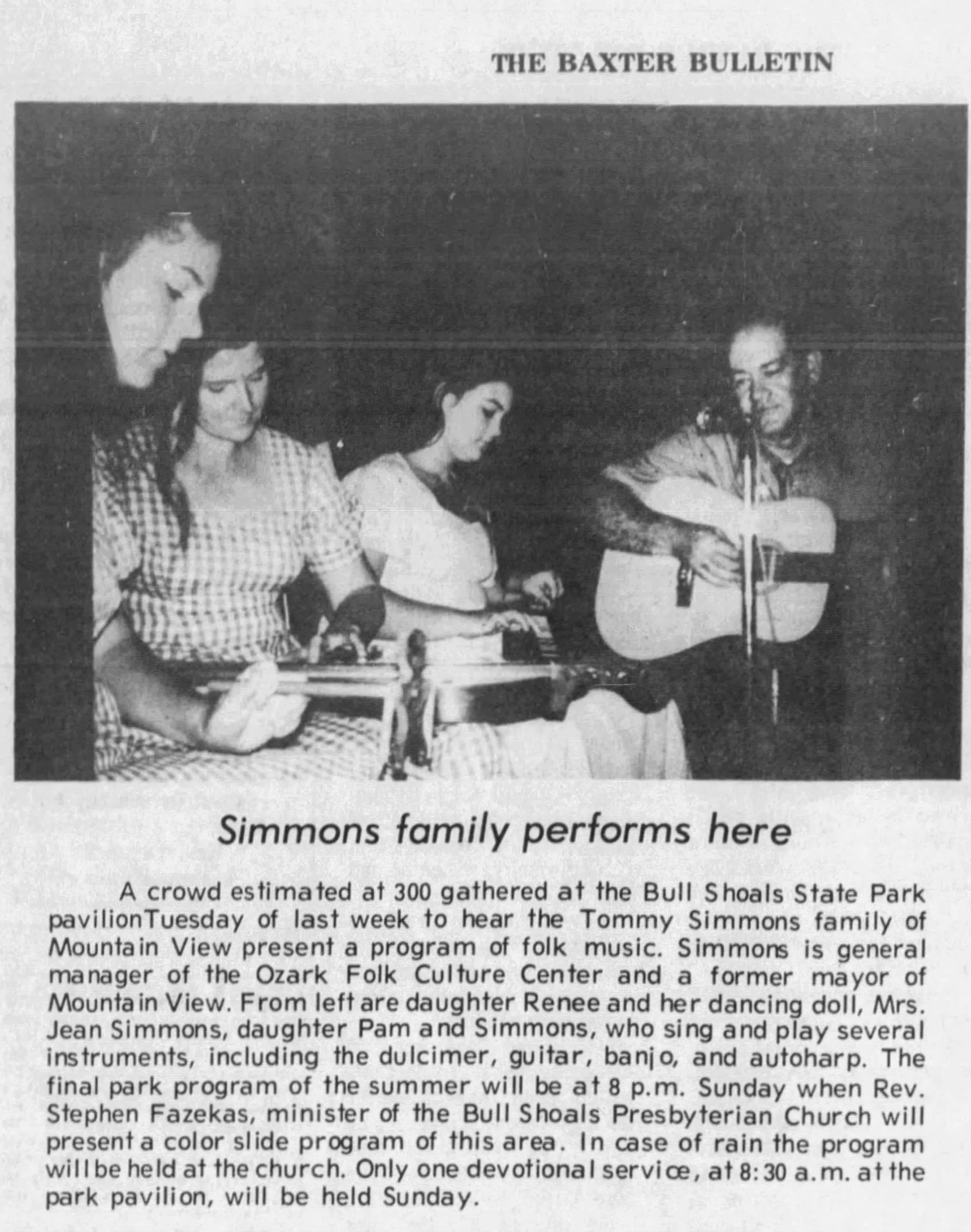 Tommy Simmons, Pam Simmons Setser and a legacy of Mountain View music ...
