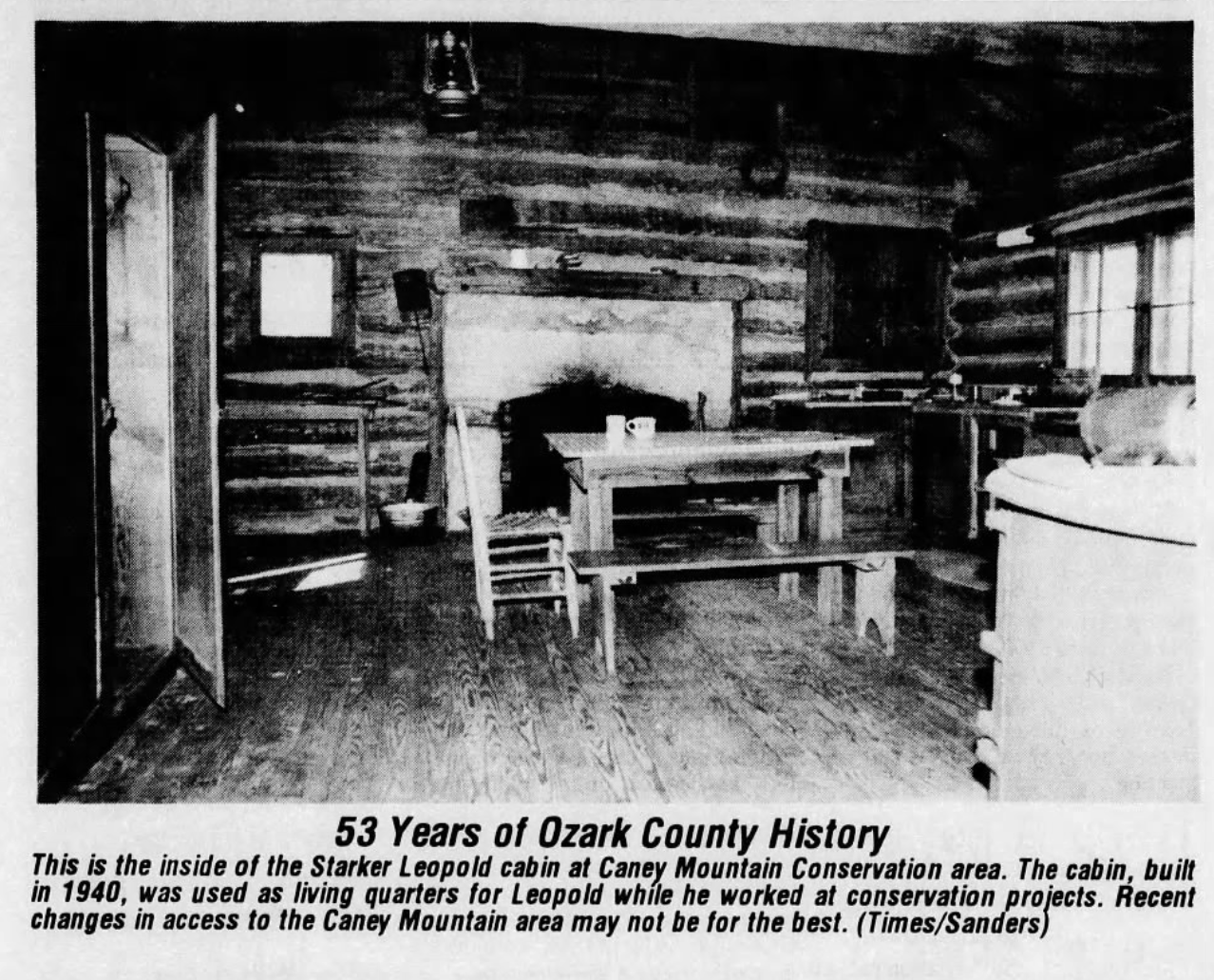 Caney Mountain Conservation Area and its tie to Starker Leopold ...