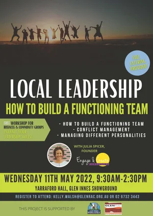 ‘Local Leadership - Building a Strong Community’ series #1 of 4 — GLENRAC