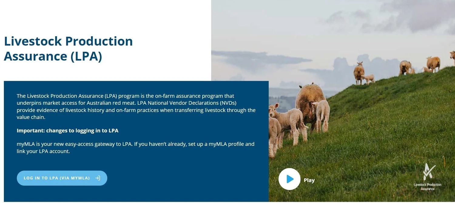 Livestock Production Assurance (LPA) program changes on the way — GLENRAC