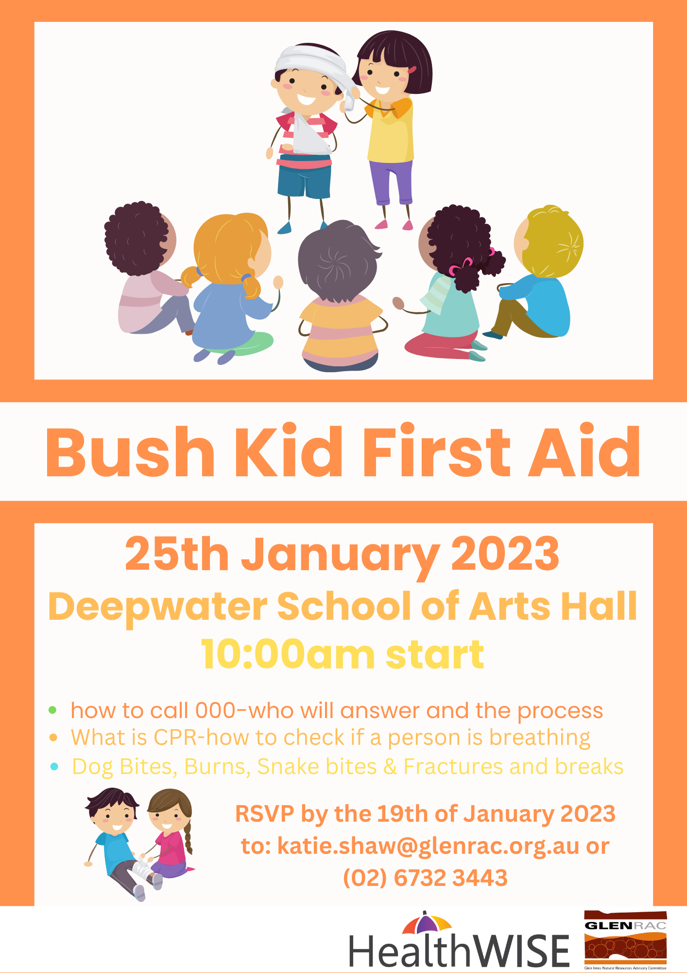 Bush Kids First Aid -Deepwater — GLENRAC