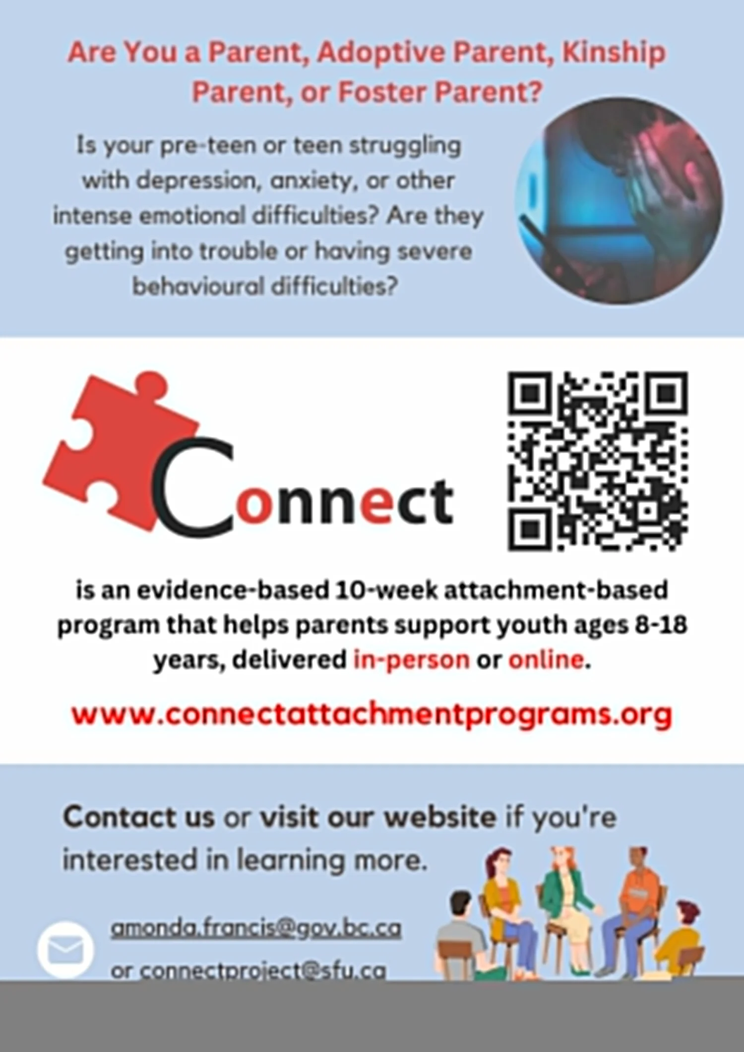 Connect Posters & Business Cards — Connect Attachment Program