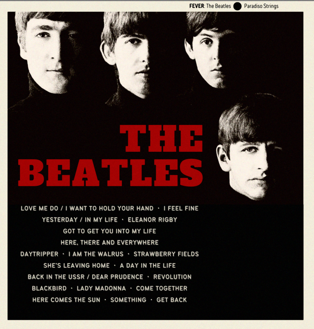 The Beatles — Paradiso Strings - Brisbane string quartet